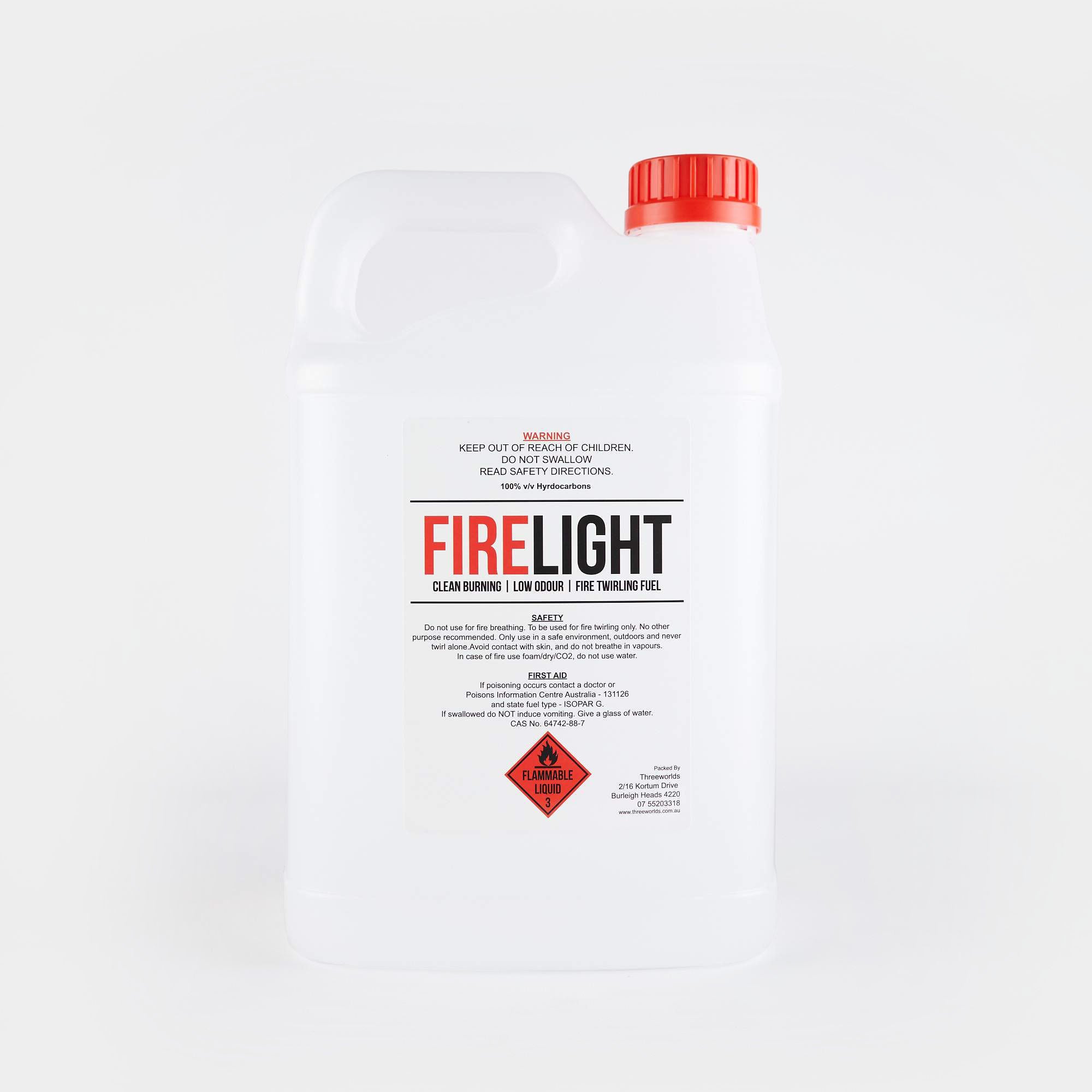 5 Lt Firelight Fire Spinning Fuel – Threeworlds Australia
