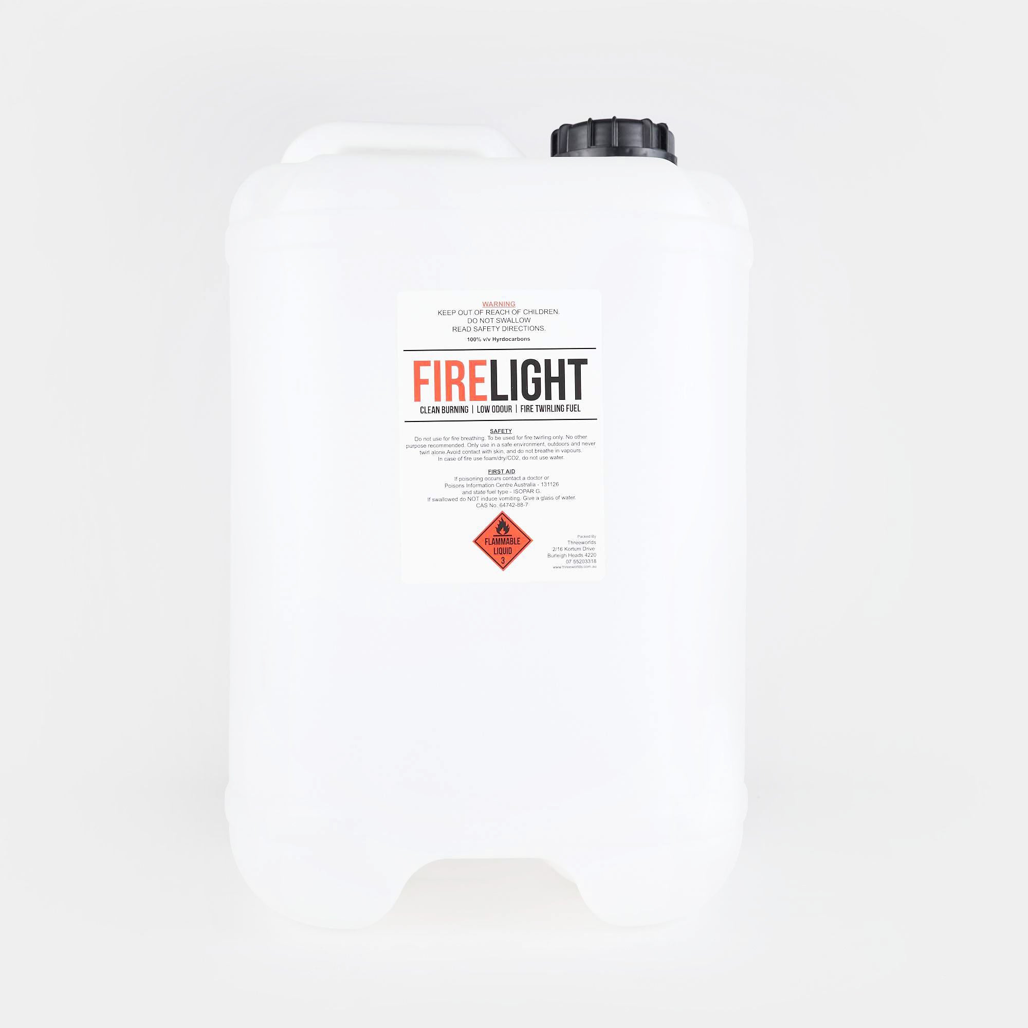 15 lt Firelight Fire Spinning Fuel – Threeworlds Australia
